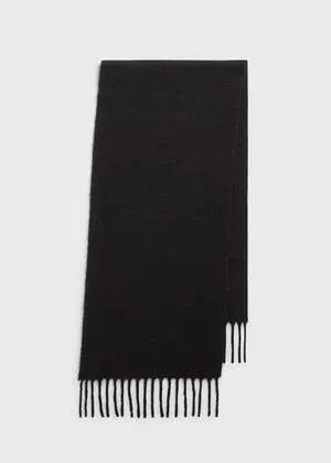 TOTEME Fuzzy Scarf - Black