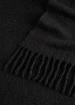 TOTEME Fuzzy Scarf - Black