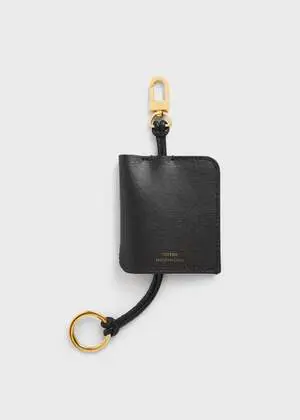 Black Leather Keyrings