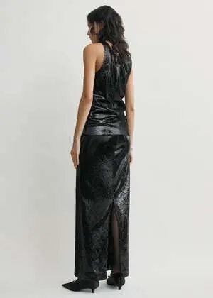 TOTEME Curved Sequin Tank