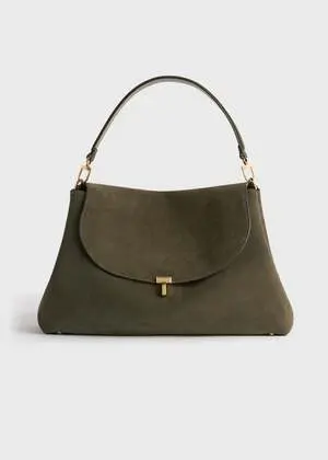 TOTEME T-lock Suede Satchel