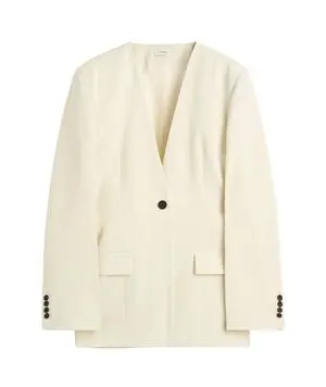 TOTEME Single-button Slouch Blazer - Off-white