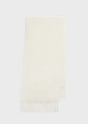 TOTEME Fuzzy Scarf - Off-white
