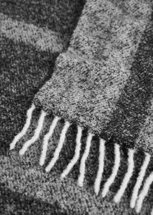 TOTEME Monogram Jacquard Scarf /white - Black