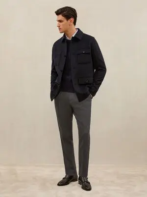 REISS Prancing Atelier 100% Cashmere Field Jacket