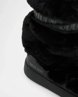 Moon Boot Ltrack Faux Fur High Snow Boots - Black