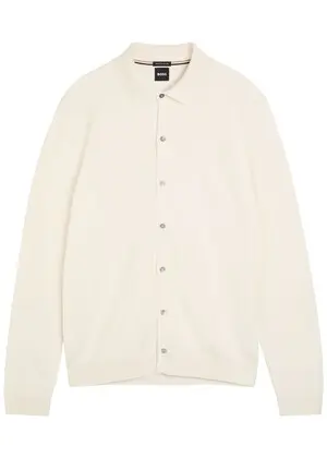 BOSS Helbert Fine-knit Wool Shirt