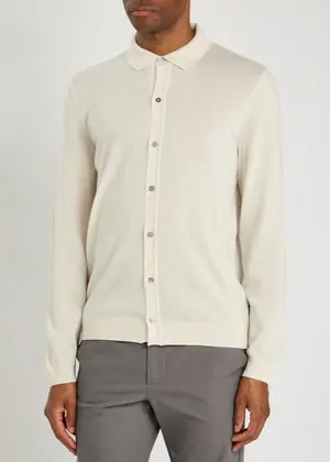 BOSS Helbert Fine-knit Wool Shirt