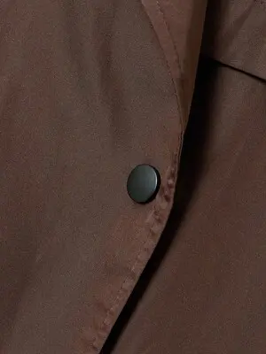 ST. AGNI Double-breasted Recycled-taffeta Trench Coat - Brown