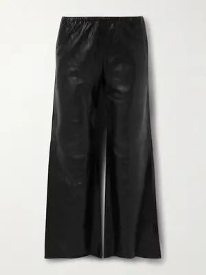LA LIGNE Colby Leather Wide-leg Pants