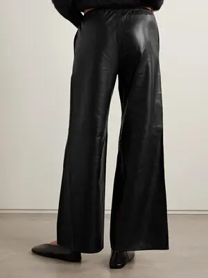 LA LIGNE Colby Leather Wide-leg Pants