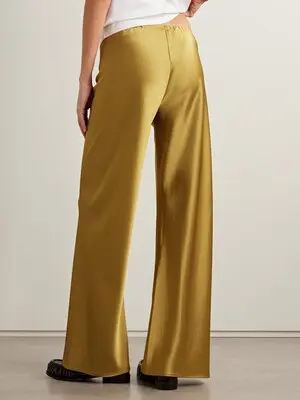 LA LIGNE Colby Satin Wide-leg Pants