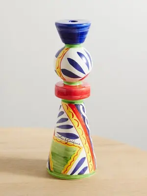 Dolce & Gabbana Ceramic Candleholder - Multi