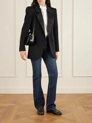 Saint Laurent Le Loafer Logo-embellished Leather Loafers