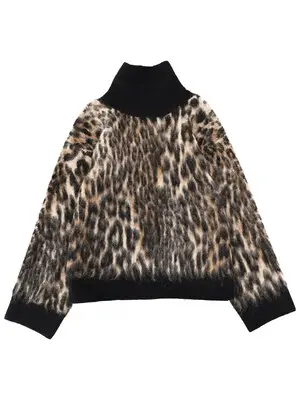 GANNI Sweater With "cut-out - Animalier