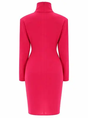 Saint Laurent Boxy Dress - Fuchsia