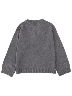 GANNI Logo Sweater - Grey