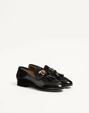 Valentino Garavani Vaniteux Calfskin And Split Leather Loafer