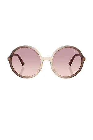 Miu Miu Round Frame Sunglasses - Brown Gradient
