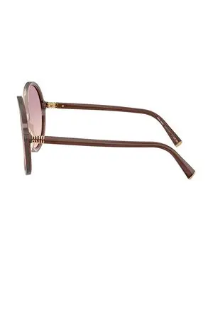 Miu Miu Round Frame Sunglasses - Brown Gradient