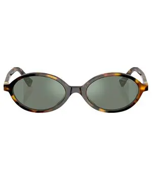Miu Miu Round Sunglasses - Honey Havana