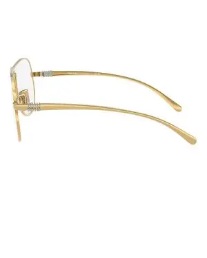 Miu Miu Aviator Eyeglasses - Gold