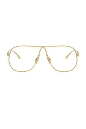 Miu Miu Aviator Eyeglasses - Gold