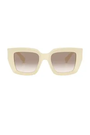 Miu Miu Square Sunglasses Milk