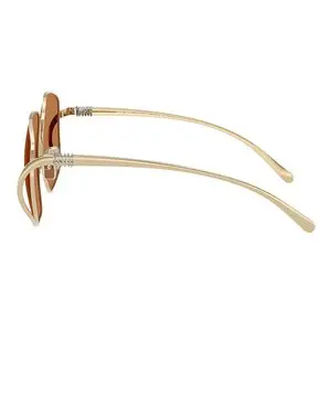 Miu Miu Square Sunglasses - Pale Gold