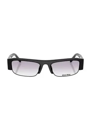 Miu Miu Shield Sunglasses Black