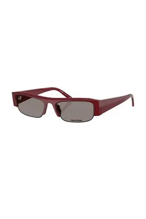 Miu Miu Shield Sunglasses - Burgundy