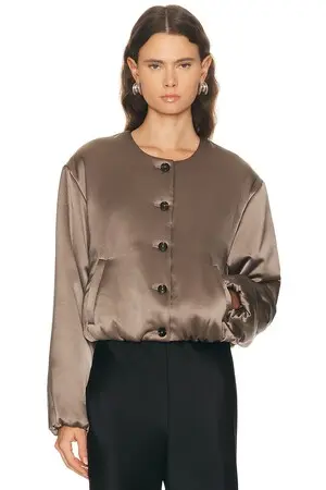 LESET Barb Bomber Jacket - Taupe