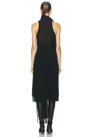 TOTEME Fringed Scarf Dress