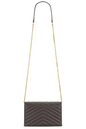 Saint Laurent Envelope Wallet On Chain Bag In Black - Urban Chic