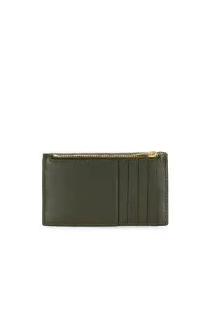 Saint Laurent Cassandre Credit Card Case In Green