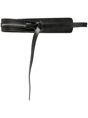 Fabiana Filippi Tie-fastening Leather Belt - Black