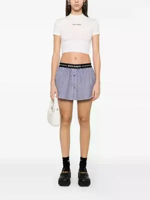 Palm Angels Striped Mini Skirt