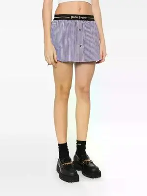 Palm Angels Striped Mini Skirt