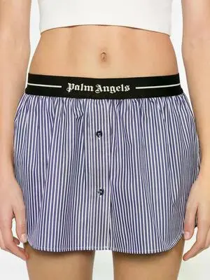 Palm Angels Striped Mini Skirt