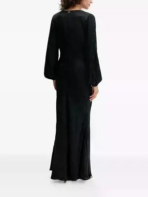 TWINSET Tie-neck Maxi Dress
