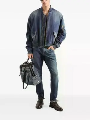 Dolce & Gabbana Logo-plaque Jeans - Blue