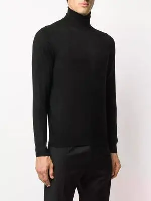 DRUMOHR Cashmere Roll Neck Jumper - Black