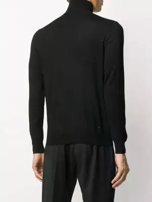 DRUMOHR Cashmere Roll Neck Jumper - Black