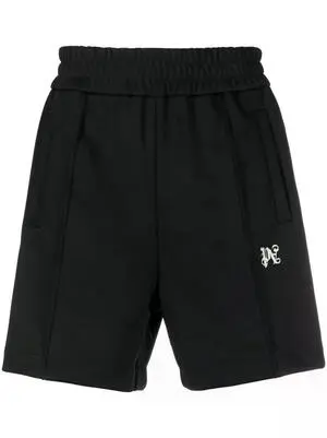Palm Angels Embroidered Shorts For Men