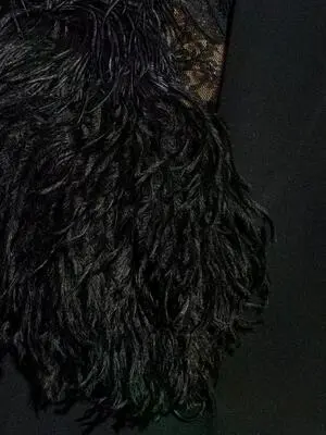 Attico Feather Trim Blazer