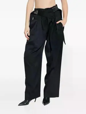 Attico Buckle Pleated Trousers
