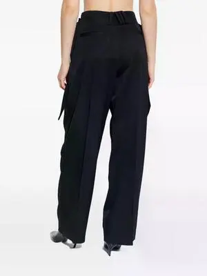 Attico Buckle Pleated Trousers
