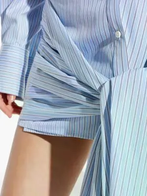 Attico Asymmetric Knot Mini Dress