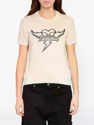 Zadig&Voltaire Idal" Heart Graphic T-shirt