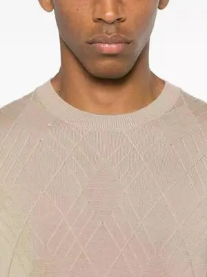 DIKTAT Argyle Pattern Sweater
